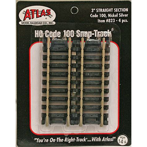 Atlas Ho Code 100 3 Straight Track Chucks Trains And Hobby Depot
