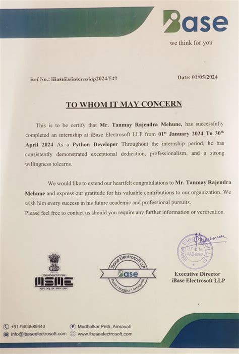 Tanmay Mehune On Linkedin 🚀excited To Kick Off My Journey As A Python Developer Intern Eager To