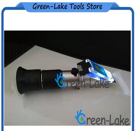 Hand Held 0 32 With Led Light Brix Refractometer Sugar Content Tester And Refractometer