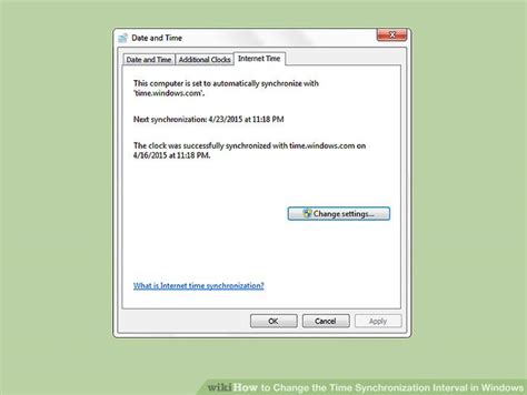 How To Change The Time Synchronization Interval In Windows