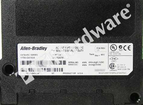 Plc Hardware Allen Bradley 1756 Oa16 Series A Used Plch Packaging