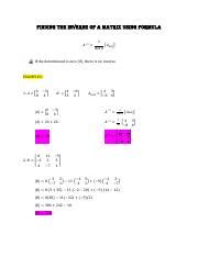 How To Find The Inverse Of A Matrix Step By Step Guide Matrix Course Hero