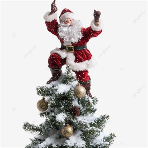 눈 속에서 장식된 나무에 산타클로스 산타 클로스 나무 눈 Png 일러스트 및 이미지 에 대한 무료 다운로드 Pngtree