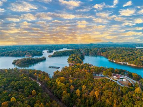 Drone Photo Of Lake Lanier In North Georgia Aerial Drone Shot On A