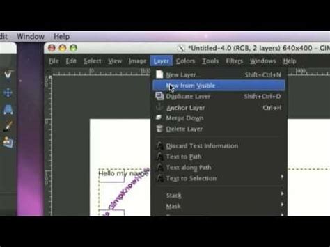 How To Make Curved Text In Gimp Hello Text Gimp Text