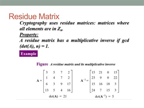 Euclid Algorithm And Congruence Matrix Ppt Free Download