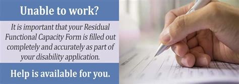 Understanding The Residual Functional Capacity Rfc Form