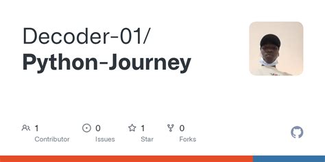 Github Decoder 01python Journey