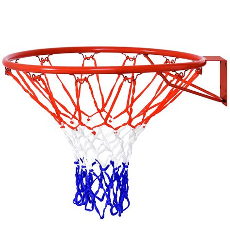 Gymax 18 Solid Steel Backyard Basketball Hoop Ring With Net For