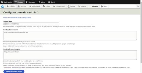 Domain Switch Drupal Org