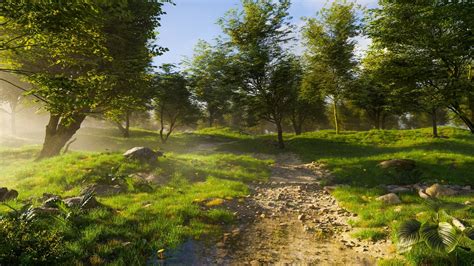 Nature Scene Made In Blender Doing An Environment Course R Blender