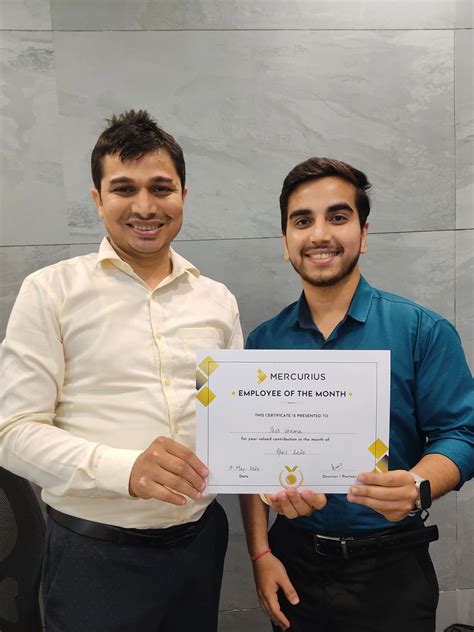 Yash Verma On Linkedin Employeeofthemonth Gratitude Leadership Teamwork Achievement