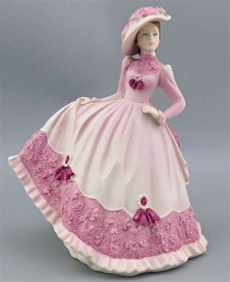 Статуэтка ДАМА В РОЗОВОМ ПЛАТЬЕ бисквитный фарфор Коалпорт 1994 г купить по выгодной цене в