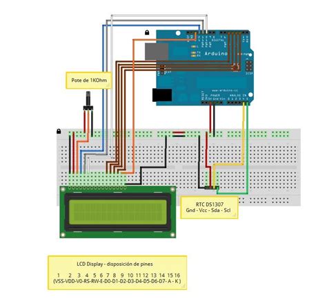 fritzing project rtc lcd