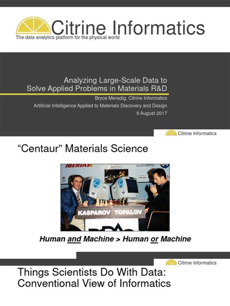 analyzing large scale data to solve applied problems in materials randd