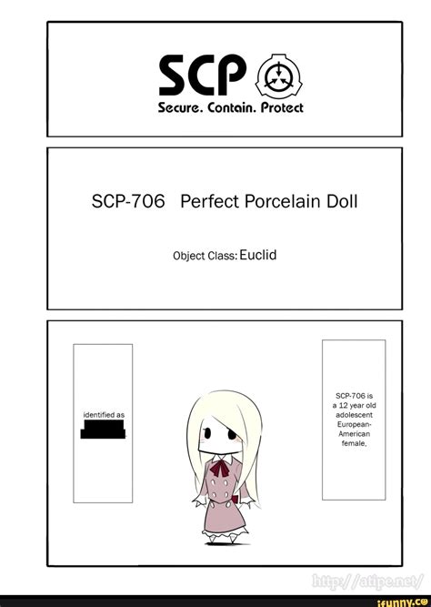 scp® secure contain protect scp 706 perfect porcelain doll object
