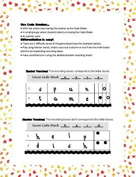 Code Breaker Word Edition By A Happy Hodgepodge TPT