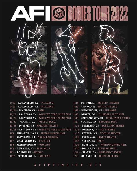 Afi Reschedule Us ‘bodies Tour To Fall 2022 Nextmosh
