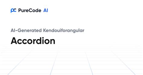 Create Beautiful Kendo Ui Angular Accordion Designs With Ai