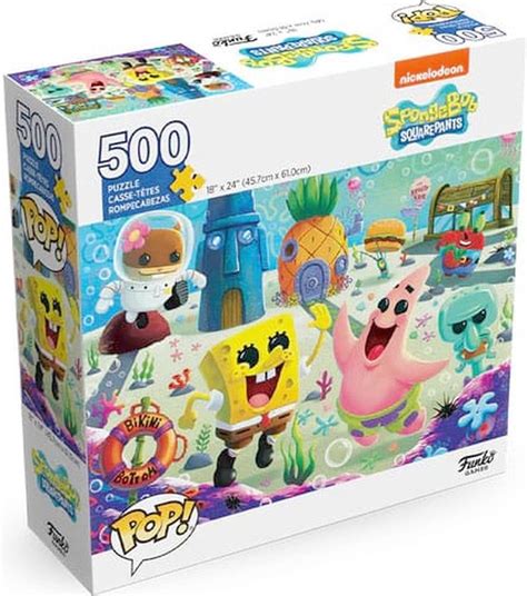 Funko Spongebob Squarepants Pop Jigsaw Puzzle Poster 500 Pieces Puzzel Multicolours Bol