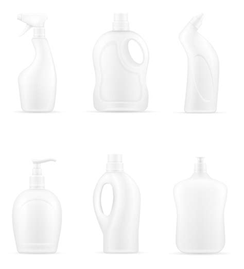Premium Vector Household Cleaning Products In A Plastic Bottle Empty