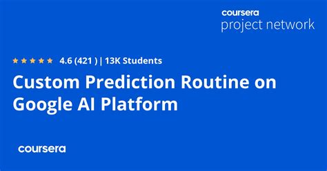 Custom Prediction Routine On Google AI Platform Coursya