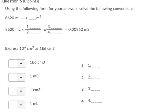 Solved Question 6 8 Points Using The Following Form For