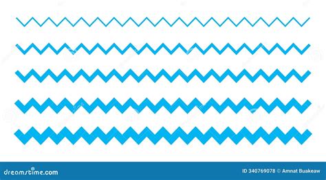 Wave Line Wavy Pattern Zigzag Lines Curve Line Graphic Texture For Background Stock