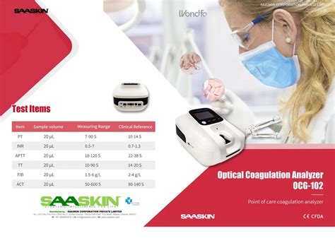 Wondfo Optical Coagulation Analyzer Ocg 102 At Best Price In Chennai