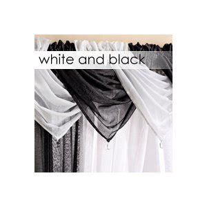 WHITE OR BLACK SWAGS DROP 53CM APROX WIDTH WHILST HANGING 60CM PRICE IS