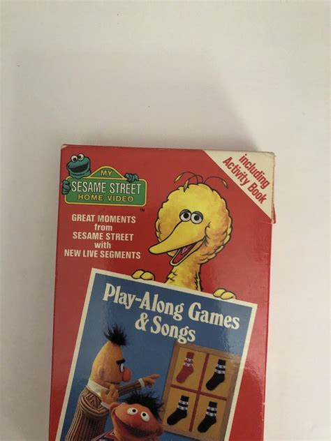 Sesame Street Play Along Games And Songsvhs1986tested Rare Vintage