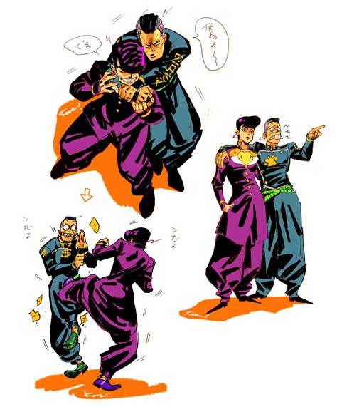 Higashikata Josuke And Nijimura Okuyasu Jojo No Kimyou Na Bouken And More Drawn By Kotteri