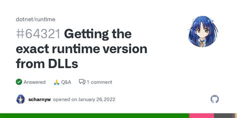 Getting The Exact Runtime Version From Dlls Dotnet Runtime Discussion Github
