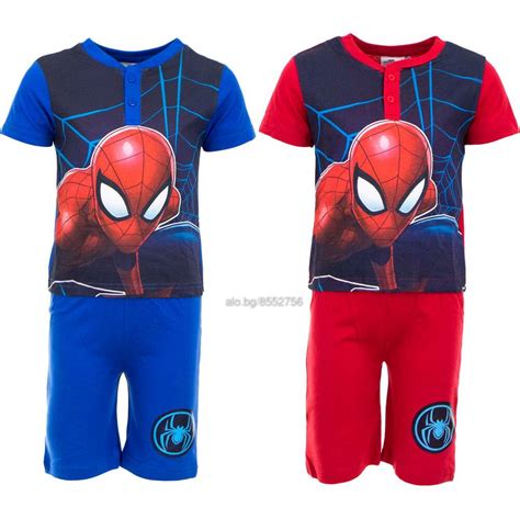 Лятна пижама за момче Спайдърмен Бельо Момченце 116 см 122 см 128 см