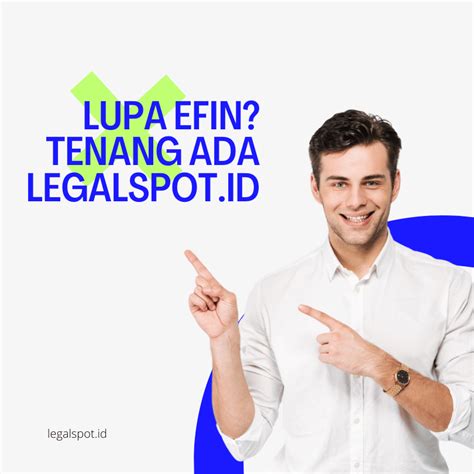Cek Efin Orang Pribadi Legalspot