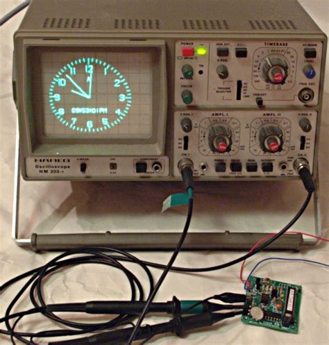 An Oscilloscope Clock