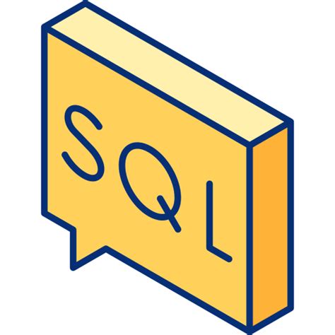Sql Isometric Lineal Color Icon Sql Isometric Lineal Color Icon