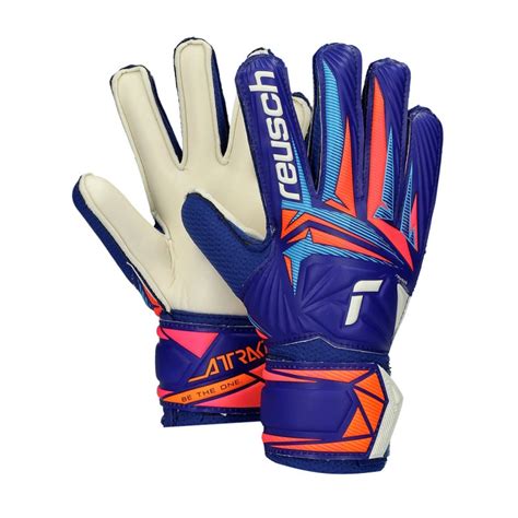 Gloves Reusch Attrakt Solid Niño Sharp Blue White Shocking Orange