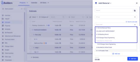 How To Work With Cost Codes In Buildern