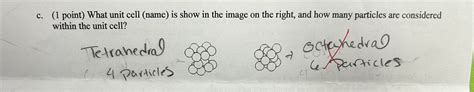 Solved C 1 ﻿point ﻿what Unit Cell Name ﻿is Show In The
