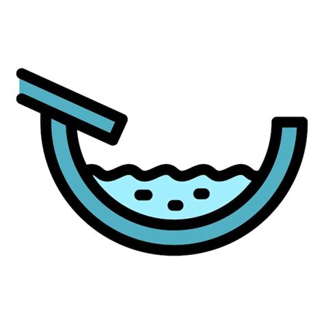 Premium Vector Full Roof Gutter Icon Outline Full Roof Gutter Vector Icon Color Flat Isolated