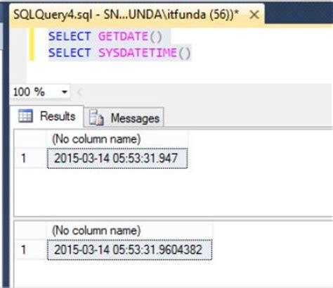 Get Current Date And Time In SQL Server Tech Funda
