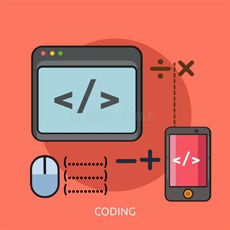 Coding Conceptual Design Stock Vector Illustration Of Code 103380910