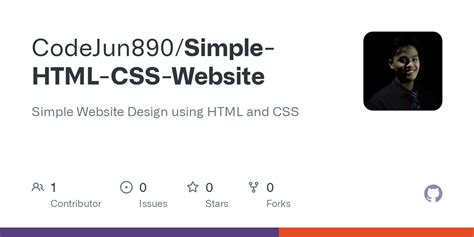 github codejun890 simple html css website simple website design