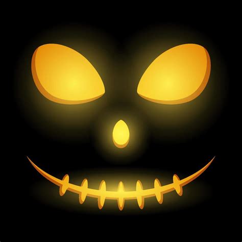 Halloween Pumpkin Face Vector Illustration 11083615 Vector Art At Vecteezy