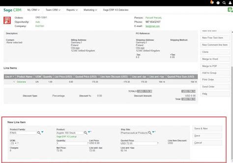 Real Time Pricing Loading On Quote Order Item Screen In Gumu™ Sage Crm Sagex3 Integration