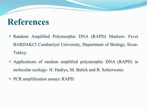 Random Amplified Polymorphic Dna Rapdpptx Chemistry Science
