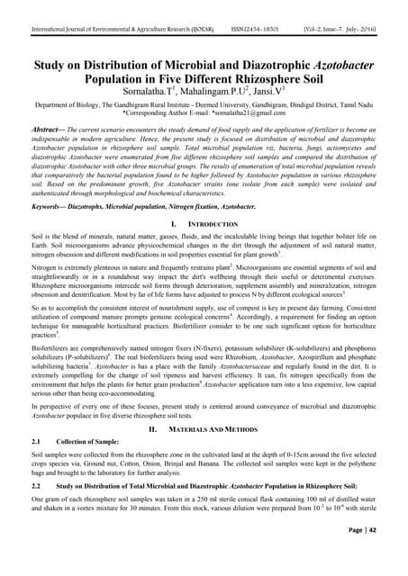 Isolation And Identification Of Azotobacter 1 Pptx