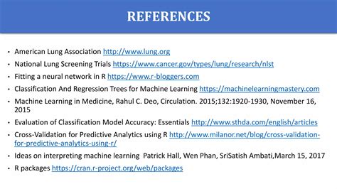 Lung Cancer Risk Prediction Models Ppt