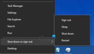 How To Shutdown Restart Sleep Hibernate Lock Windows